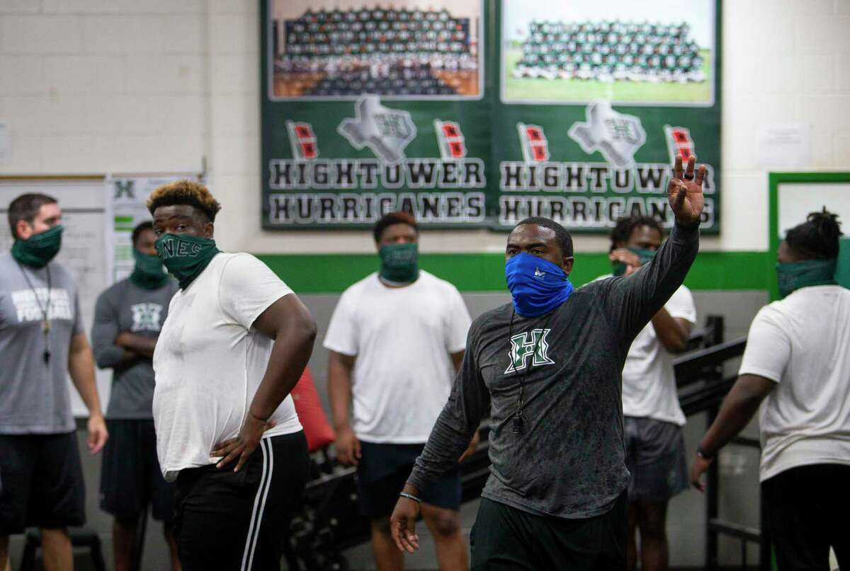 Largest high schools start their football prep in delayed season