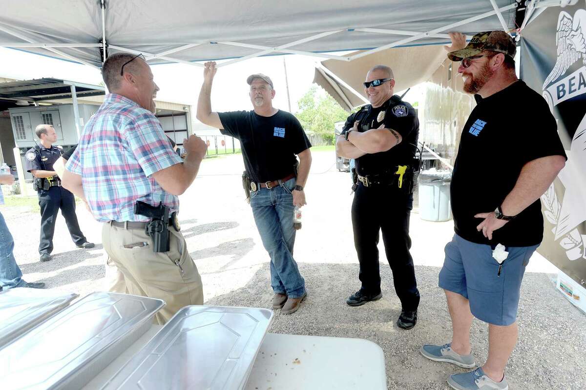 Beaumont officers lend Laura responders a hand