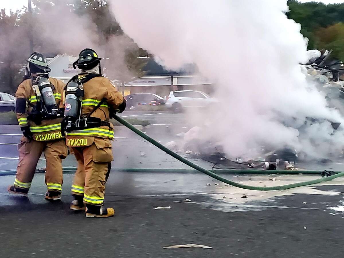 New Fairfield firefighters extinguish garbage fire after waste dumped ...
