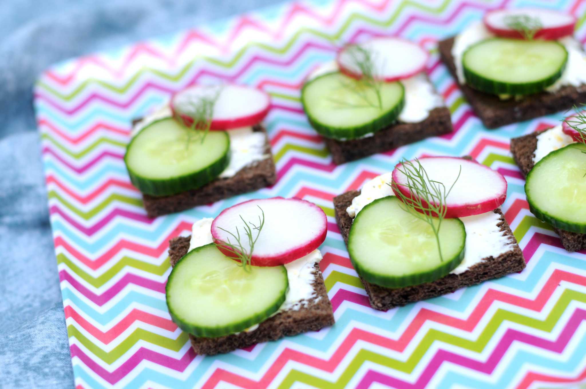 Recipe: Cucumber and Radish Finger Sandwiches