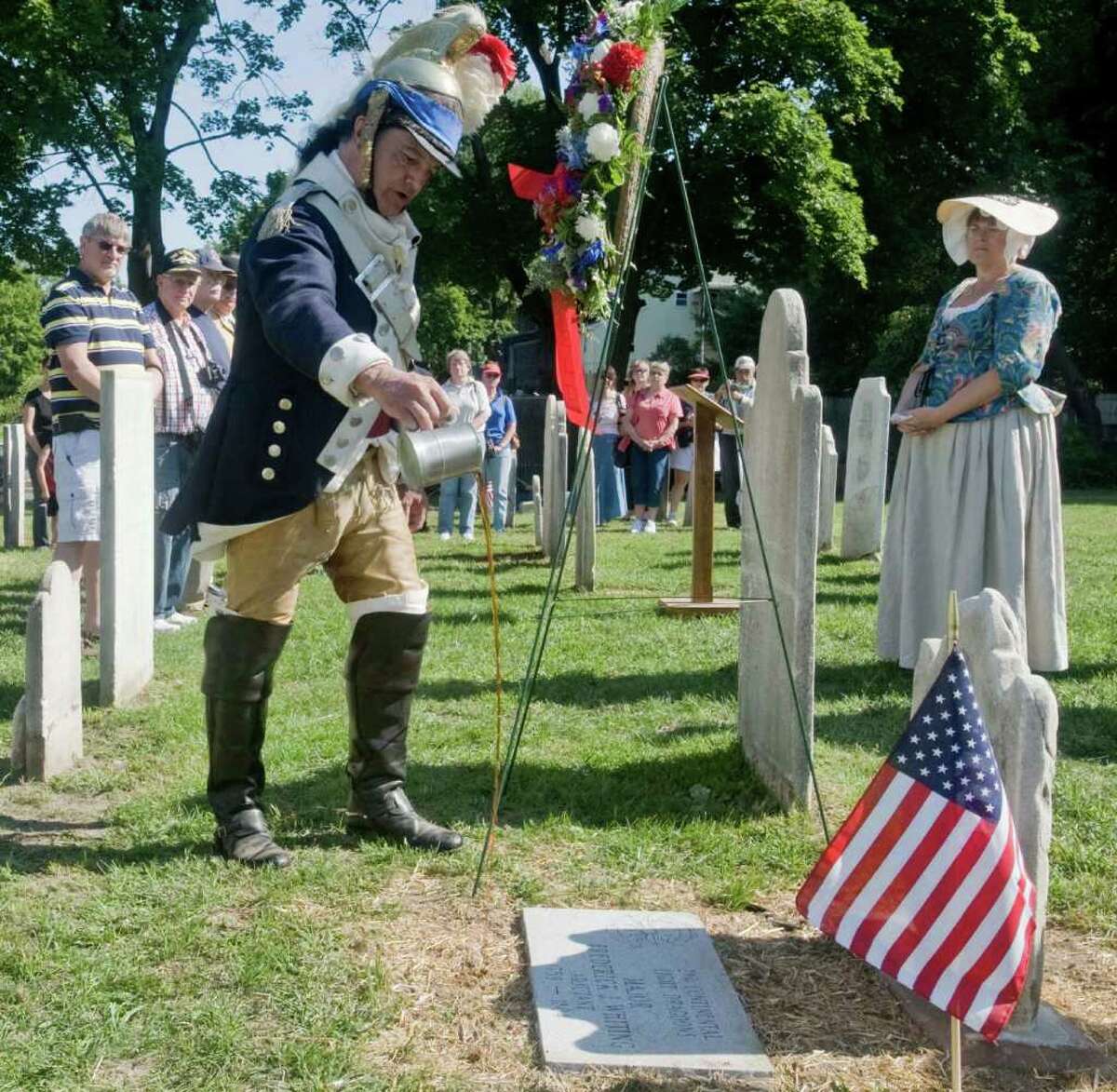 Libation ceremony honors local Revolutionary War patriot