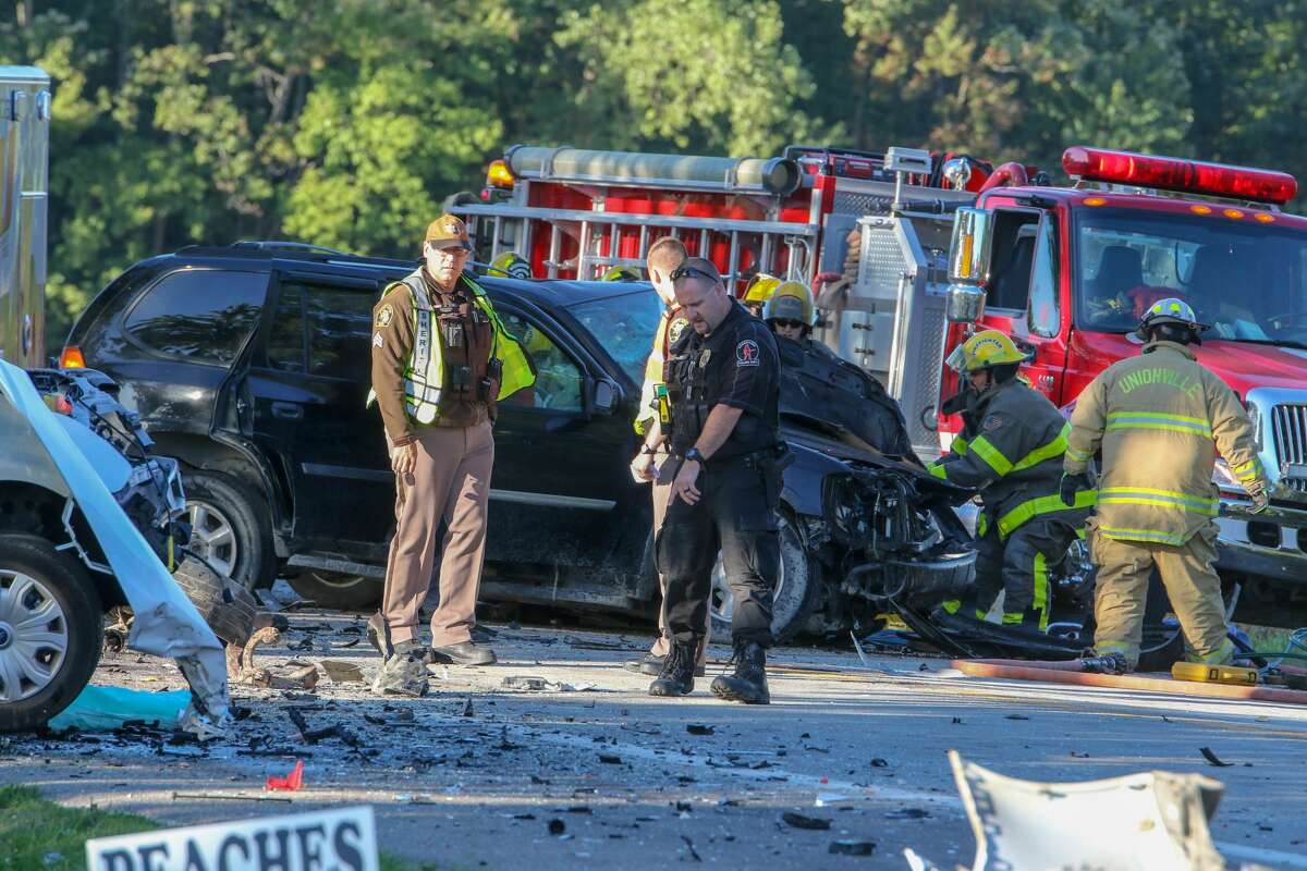 Head-on collision sends two to the hospital