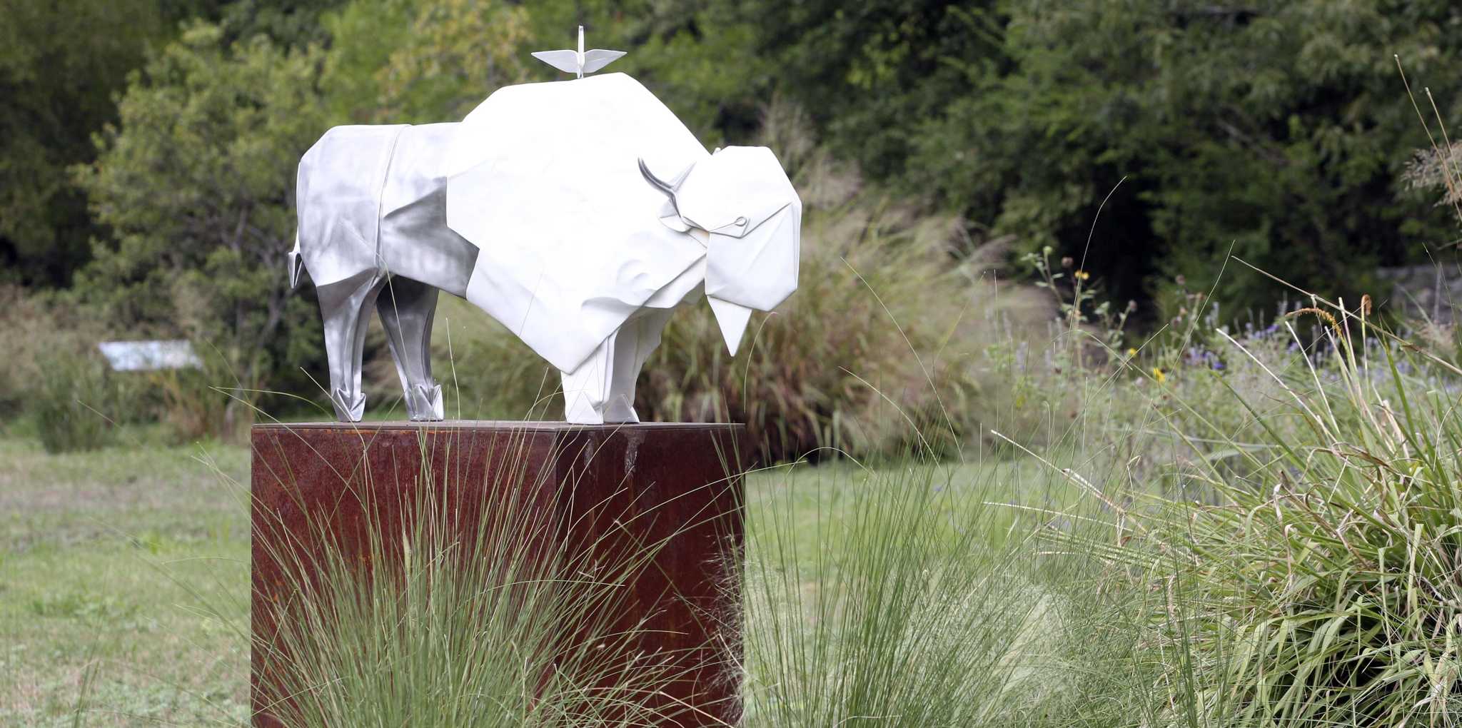 Origami sculpture show makes Texas debut at the San Antonio Botanical ...