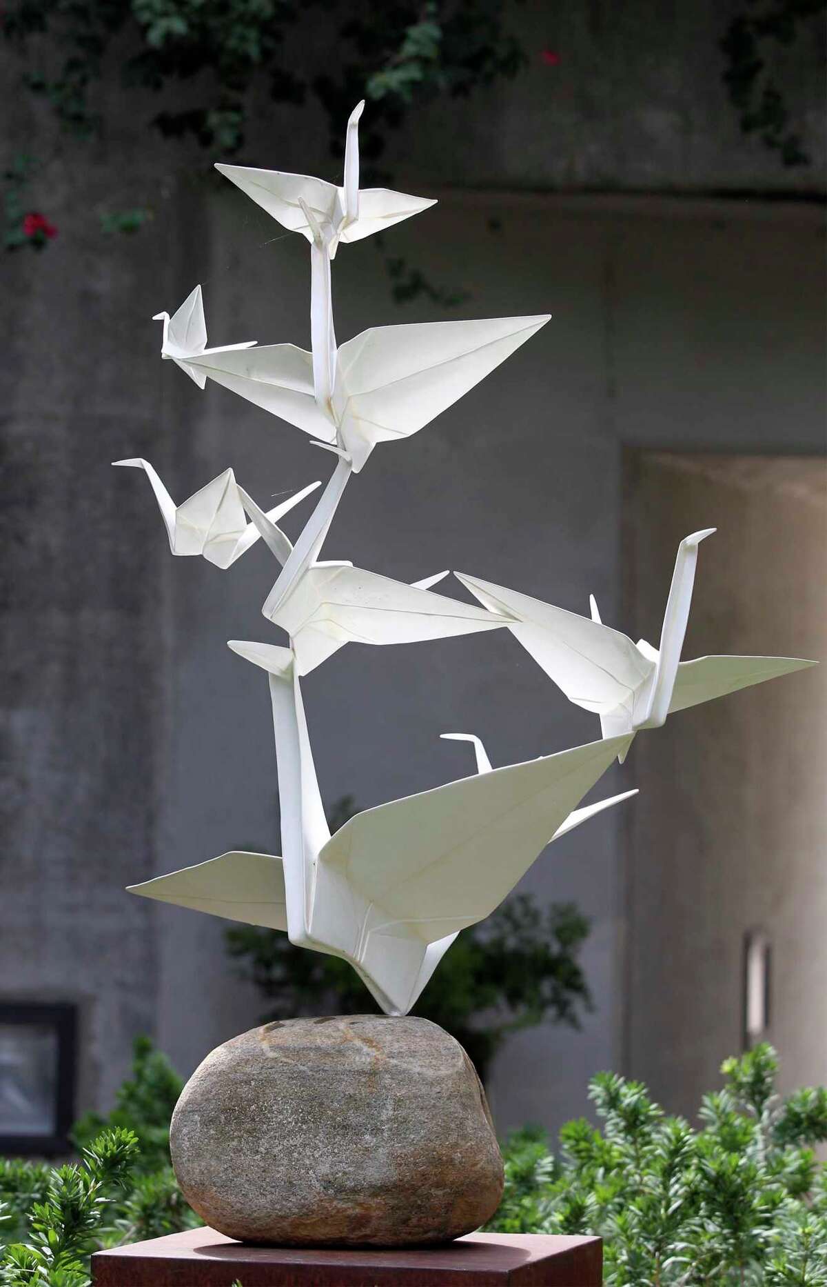 Origami sculpture show makes Texas debut at the San Antonio Botanical ...