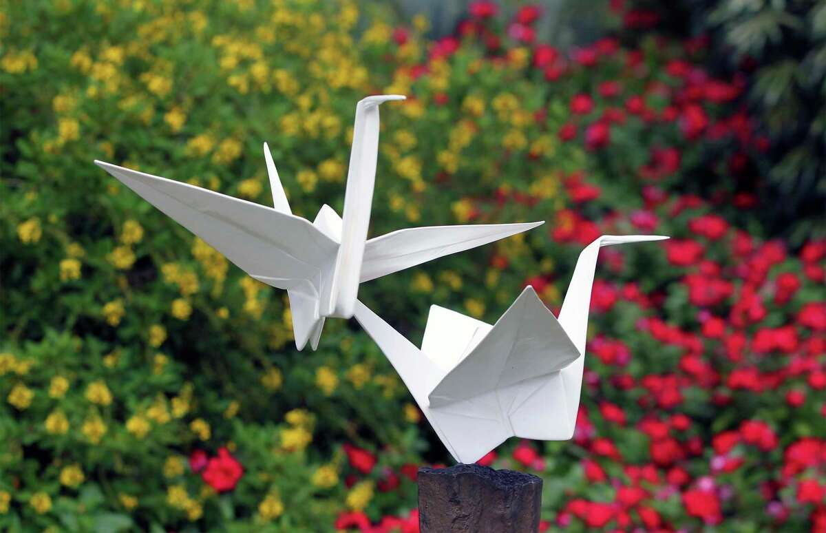 Origami sculpture show makes Texas debut at the San Antonio Botanical ...