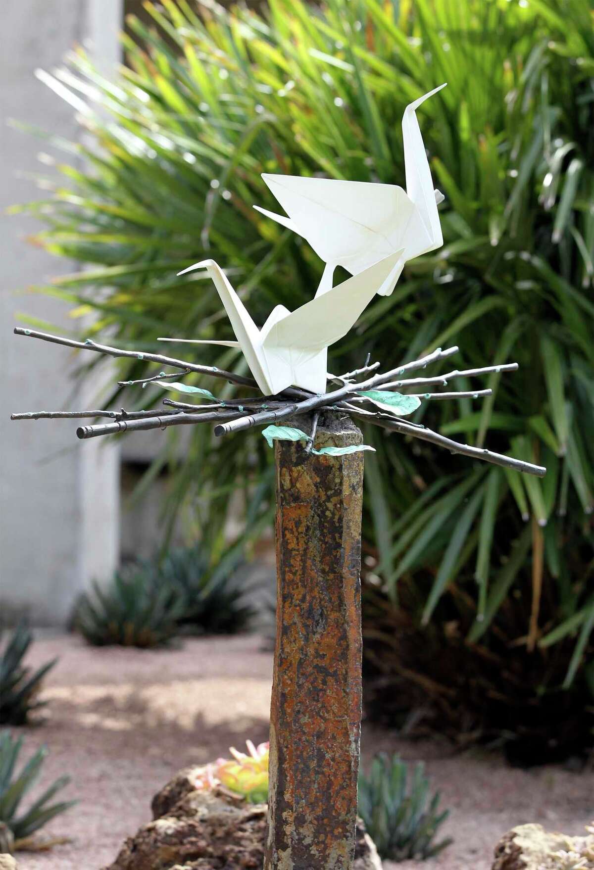 Origami sculpture show makes Texas debut at the San Antonio Botanical ...