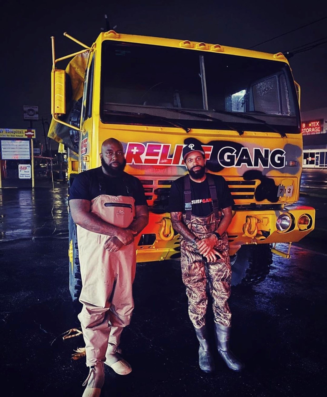 Trae tha Truth and his Relief Gang are helping victims of Topical Storm ...