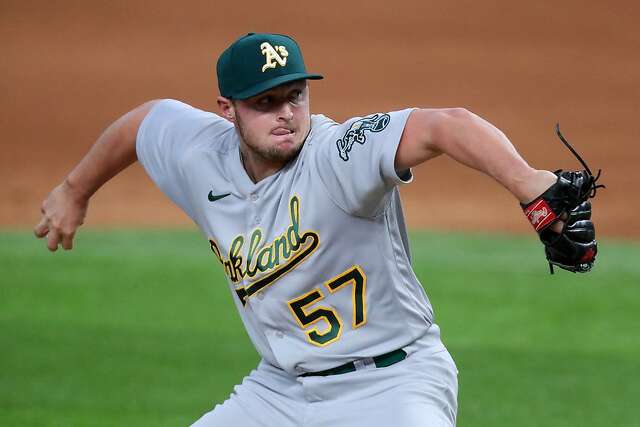 A’s place reliever J.B. Wendelken on injured list, recall James Kaprielian