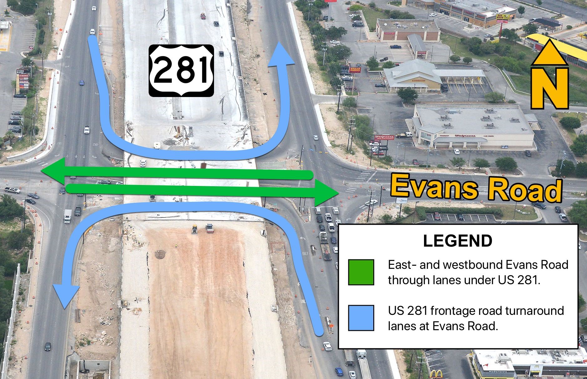 New lanes on the remodeled U.S. 281 set to open this weekend