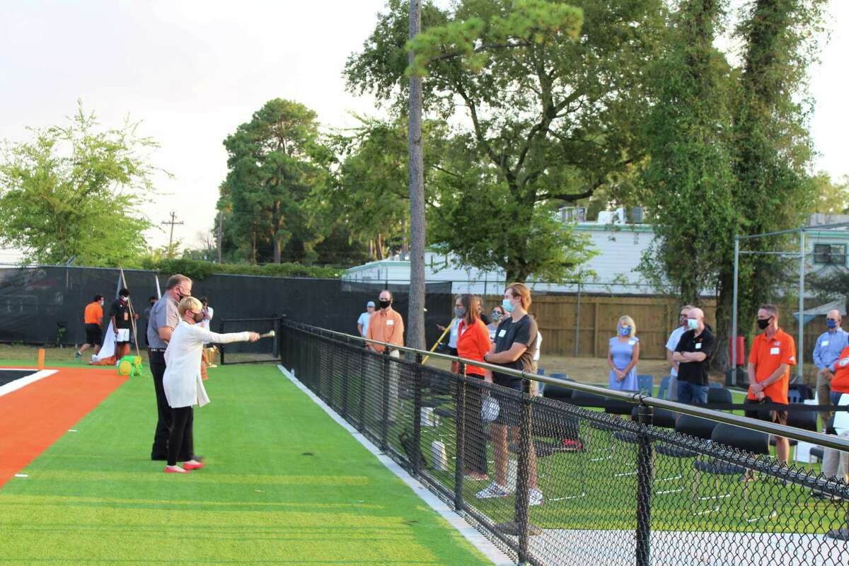 St. Pius X High School dedicates new turf football field