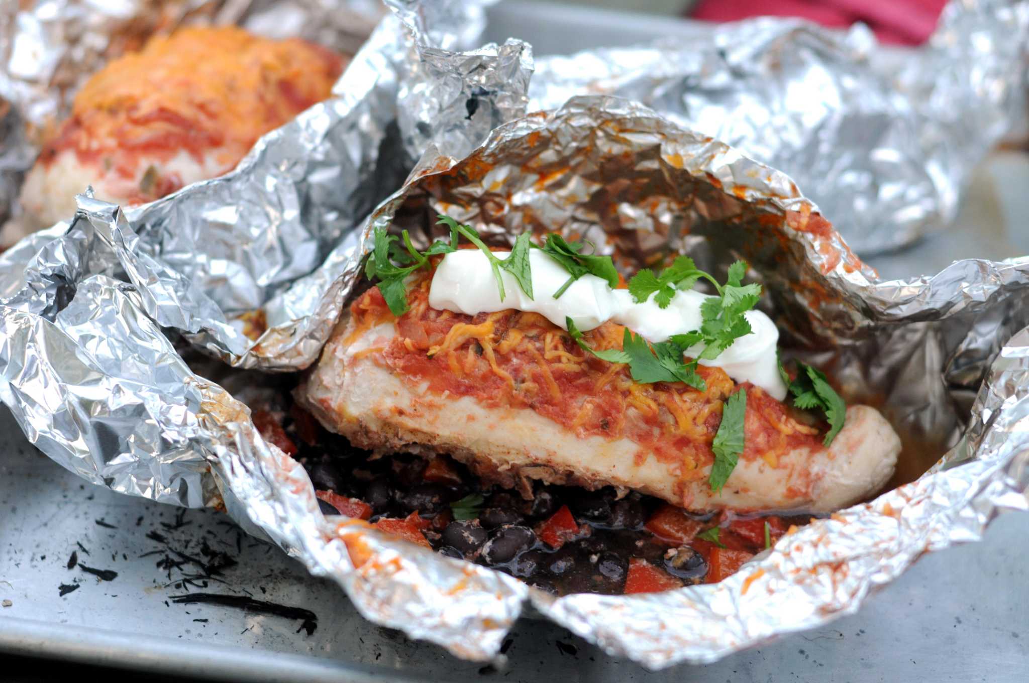 Recipe: Fire Pit Chicken and Bean Foil Packets
