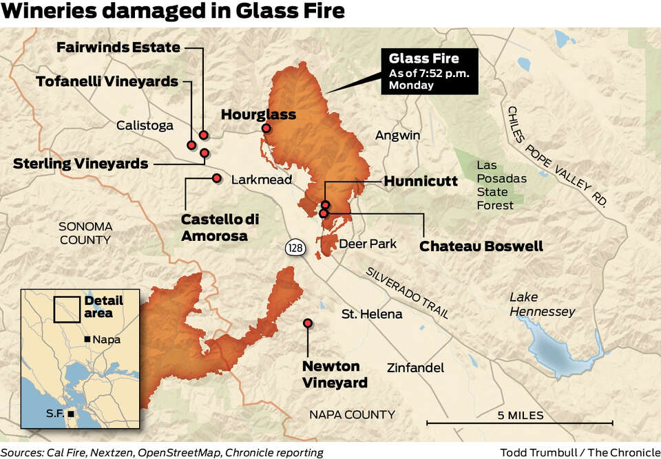 The list of Napa Valley wineries that have been damaged or destroyed in ...