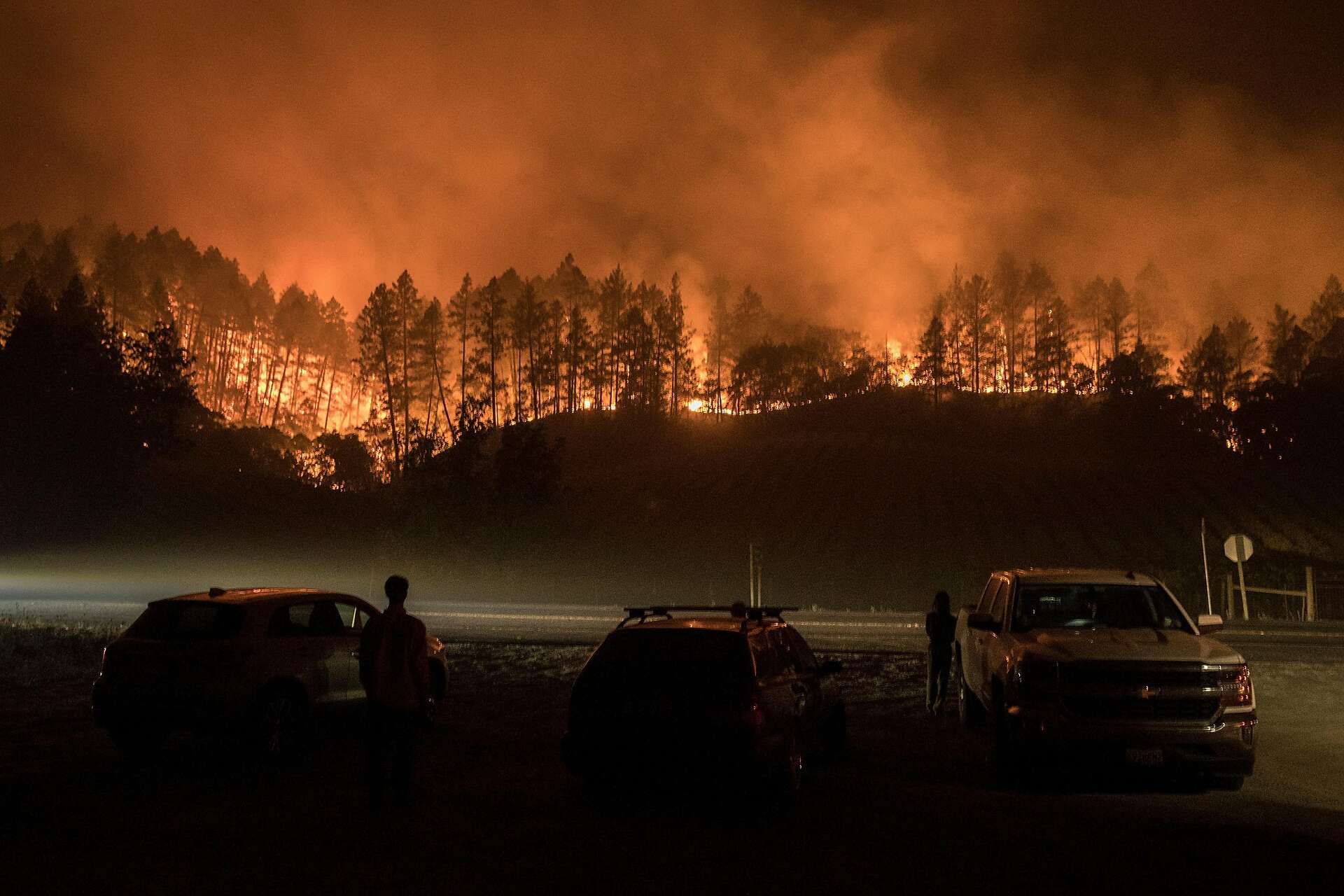 Glass Fire still raging through Calistoga, Napa Valley and Santa Rosa ...