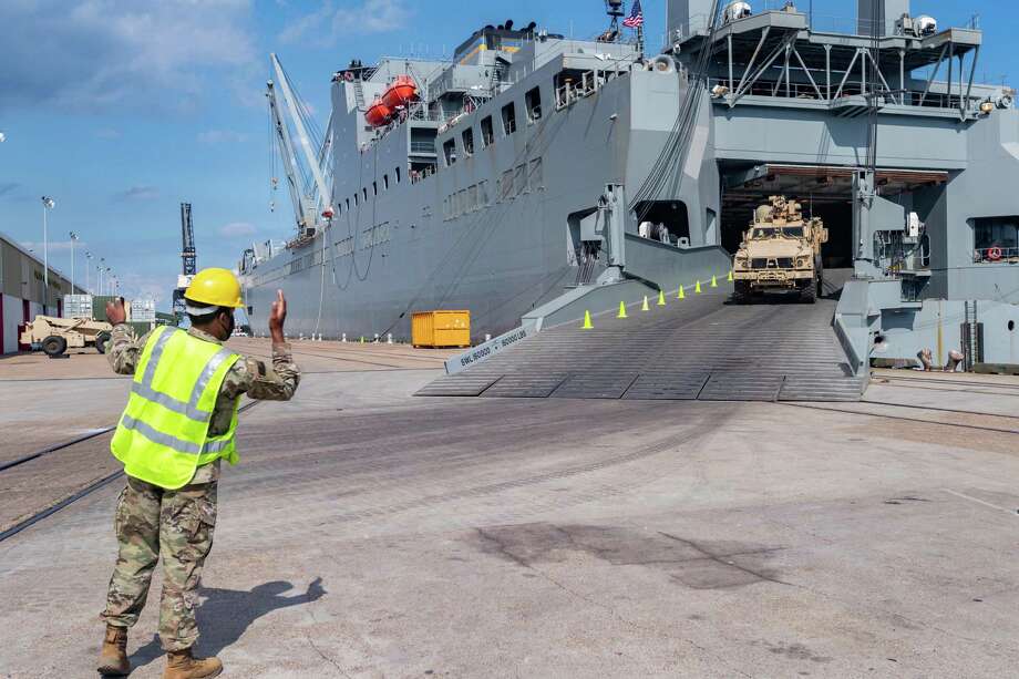 Photos: Army moves equipment through Port of Port Arthur - Beaumont ...