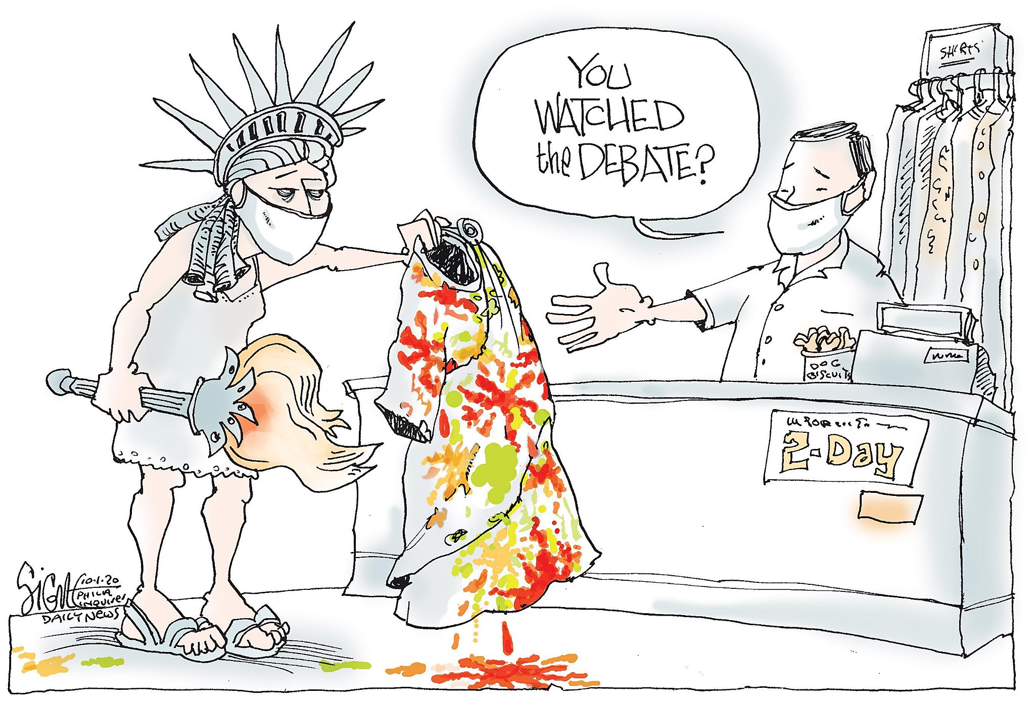 Unhinged Trump lands big blows (on himself) in first debate