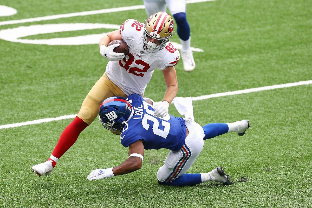 A backup’s among their best? 49ers hold tight end Ross Dwelley in high ...