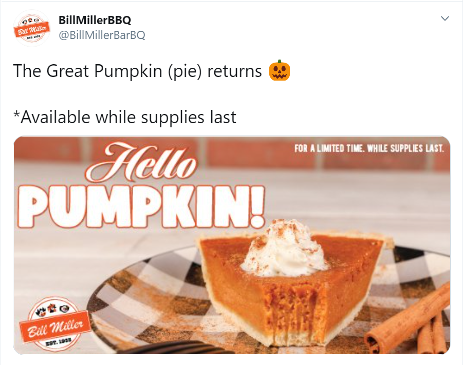 Bill Miller, Taco Cabana announce new pumpkin-inspired menu items for fall
