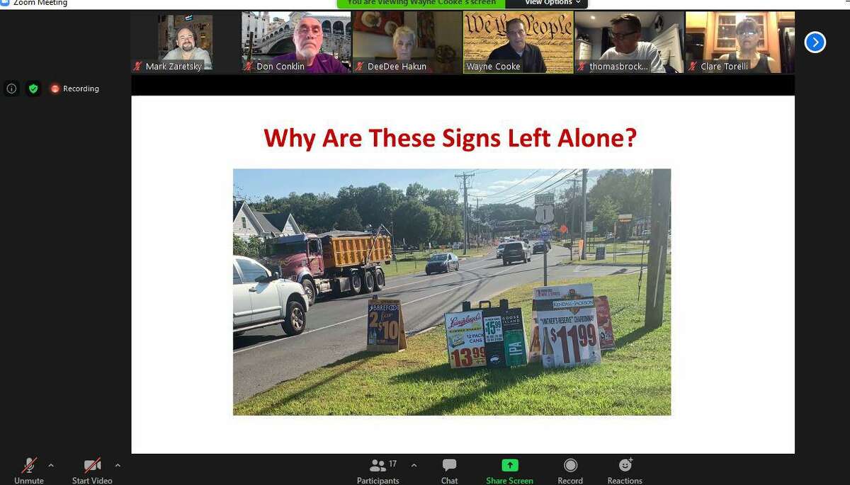 Branford resident says removal of signs violated constitutional rights