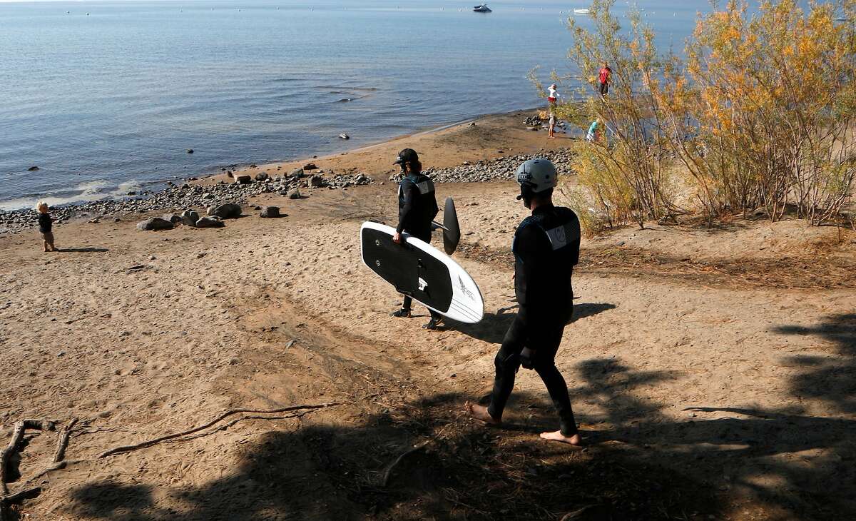 This $12,000 electric surfboard is the latest craze on Lake Tahoe