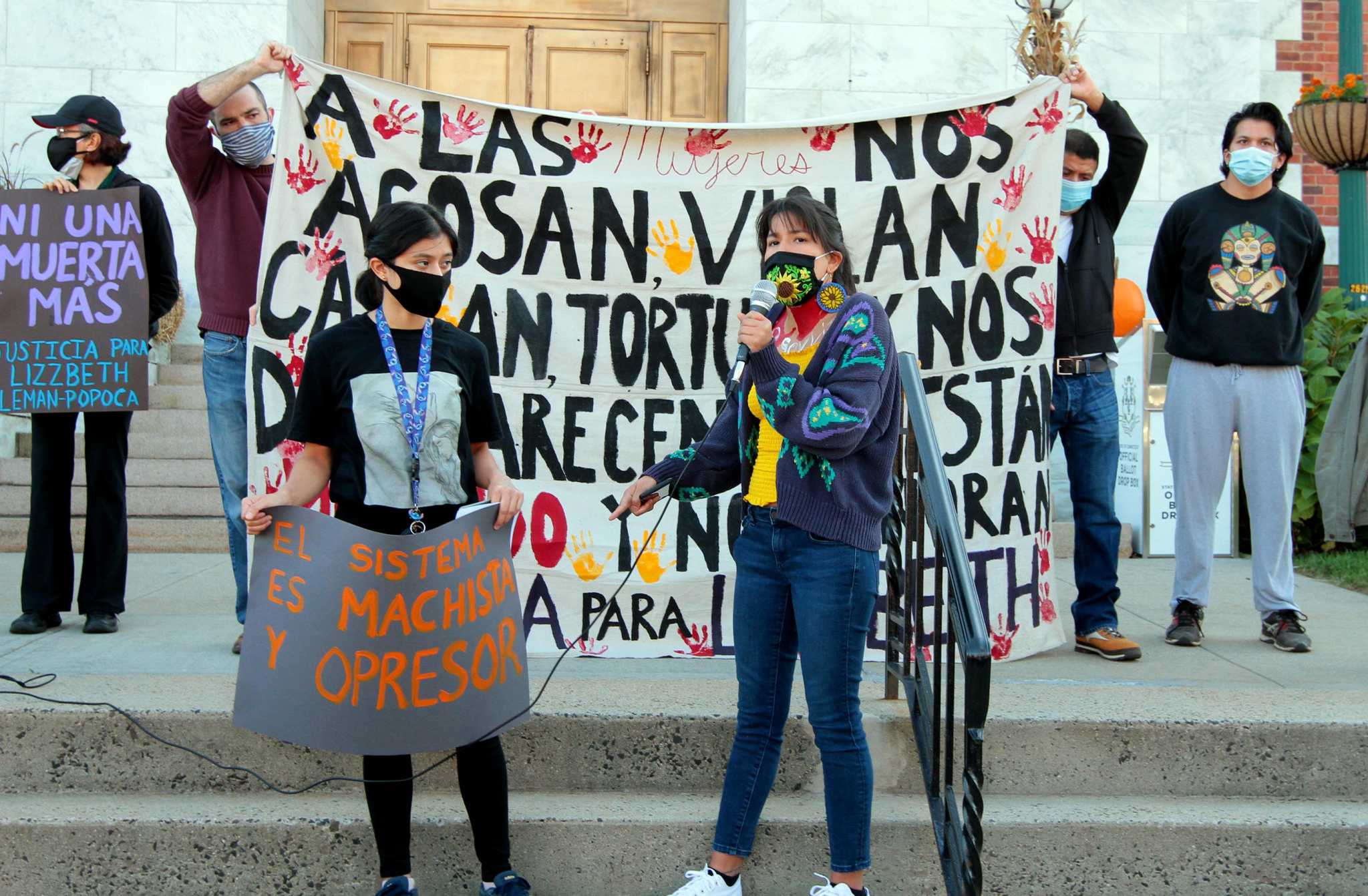 Slain East Haven woman’s family, supporters protest for justice