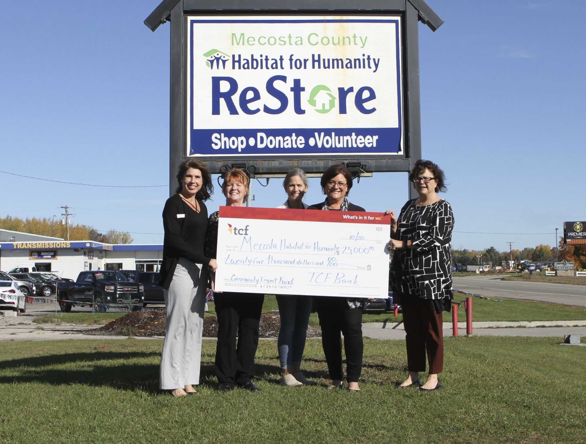 Helping others: Habitat for Humanity receives $25K donation