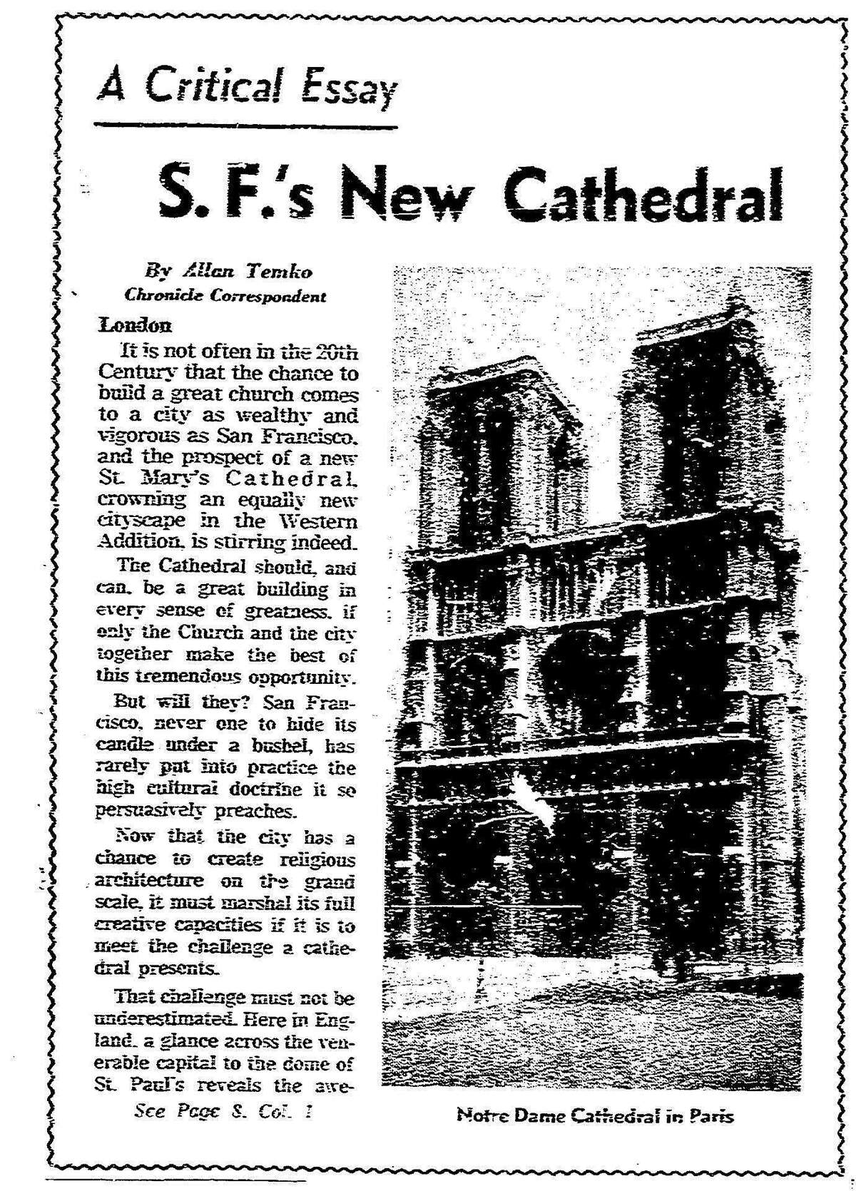 St. Mary’s Cathedral rises from the ashes — into something completely ...