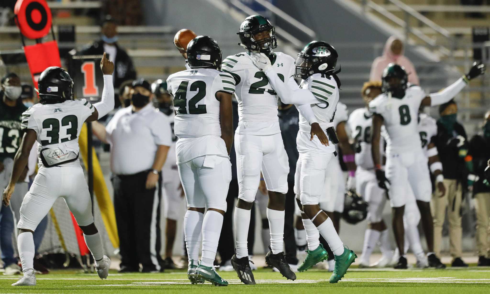 Hightower rides interceptions to win over The Woodlands