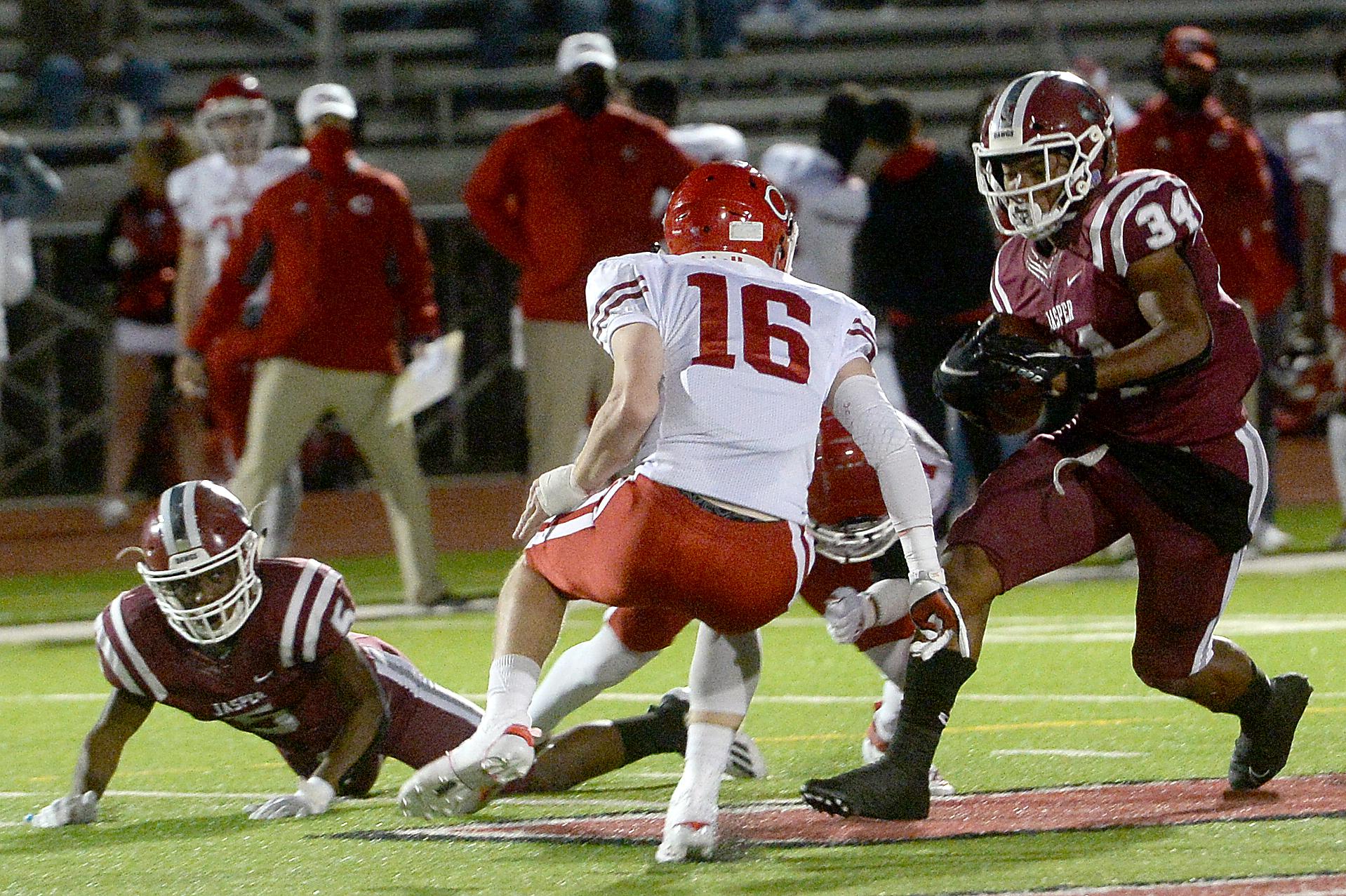 Jasper suffers first defeat to defending champ Carthage