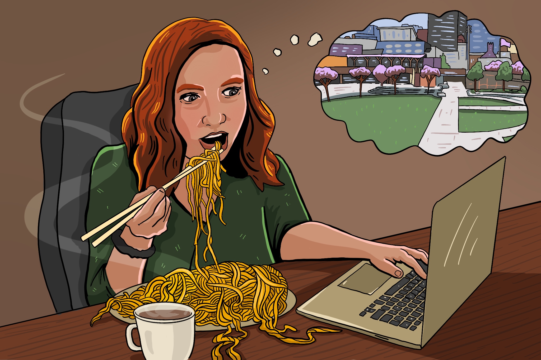 The worst thing about working from home: I miss lunch