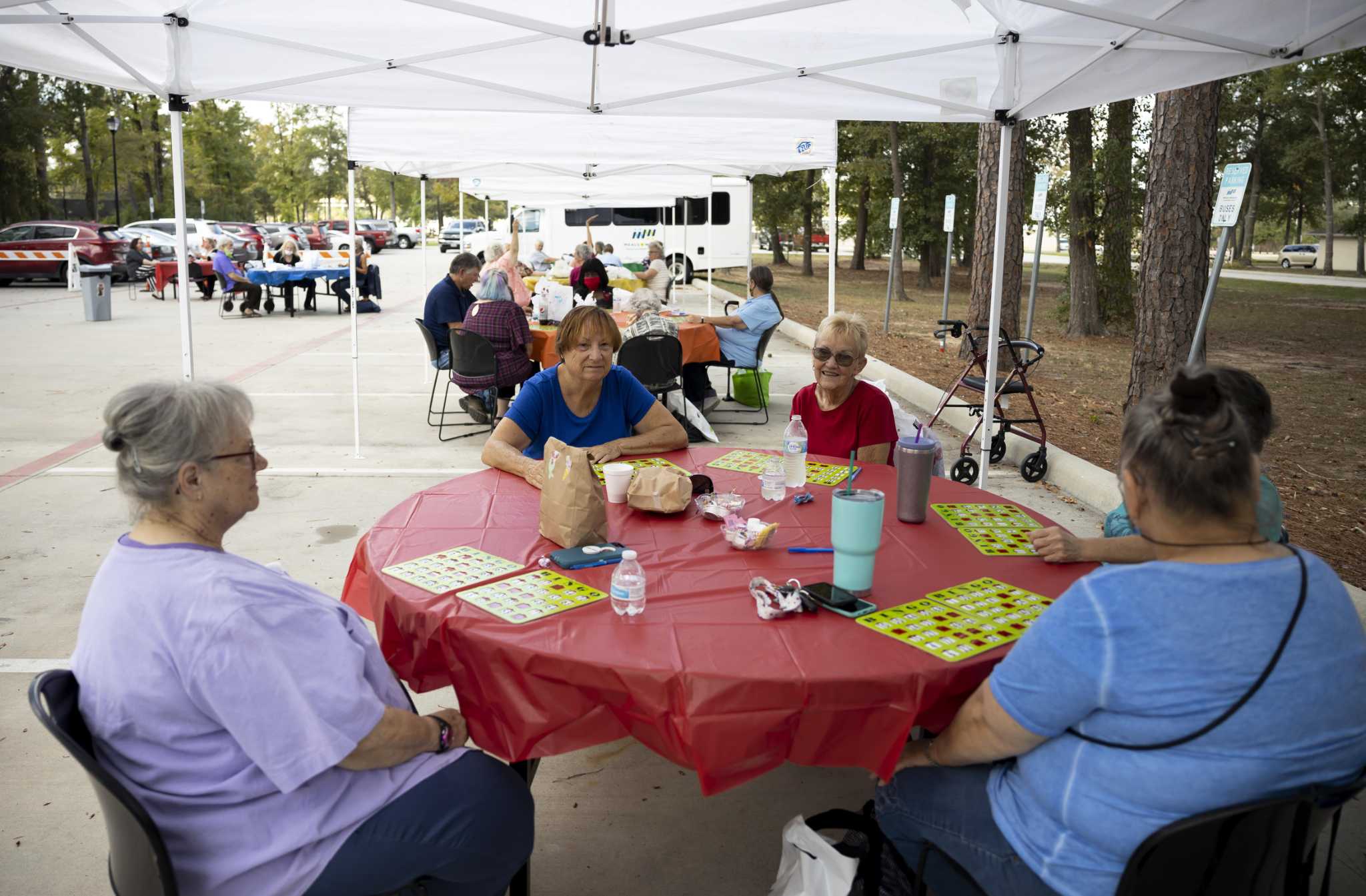 Senior Center fights COVID-19 isolation with outdoor tailgate party