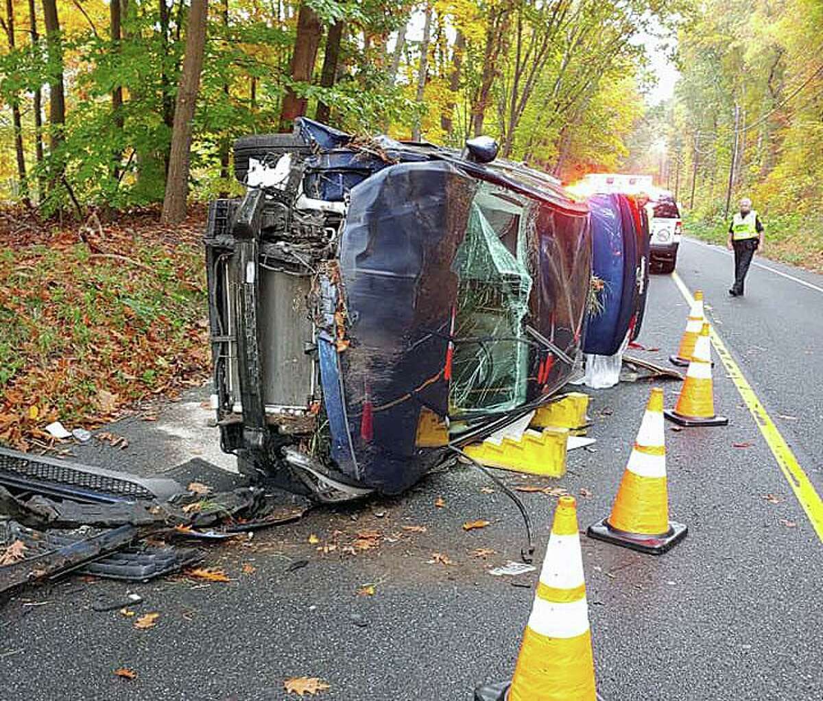 Minor injuries in Route 34 rollover in Monroe