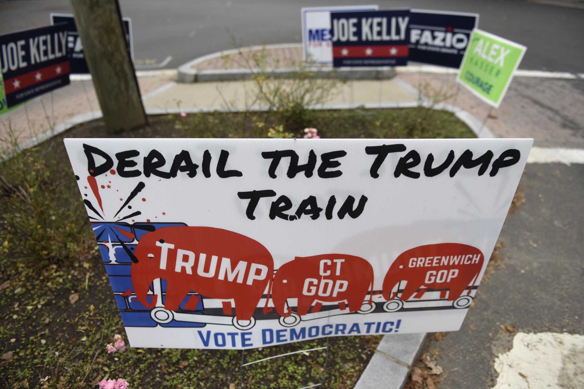 PAC says its anti-Trump signs have gone missing in Greenwich