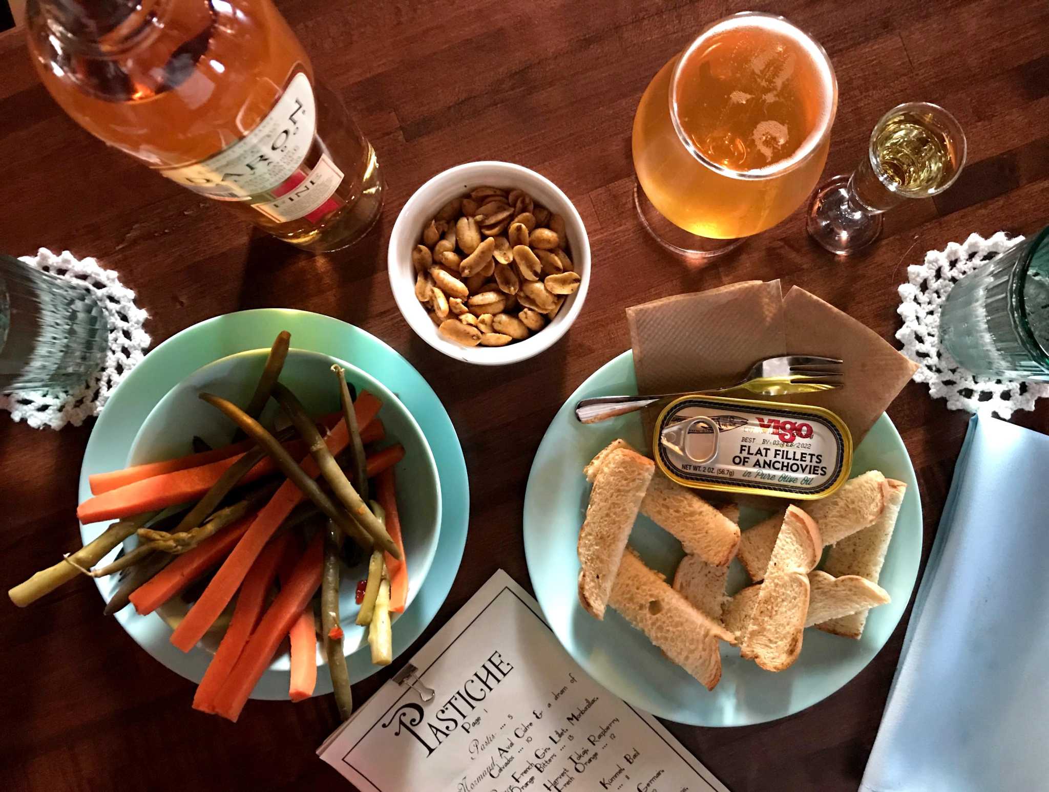 Pastiche bar on the East Side has perfect, simple bar snacks for a ...