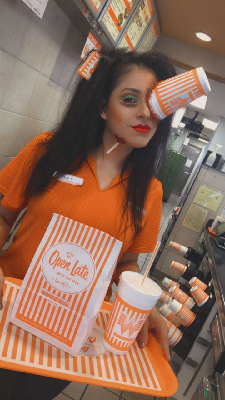 Aransas Pass woman creates unique Halloween Whataburger costume