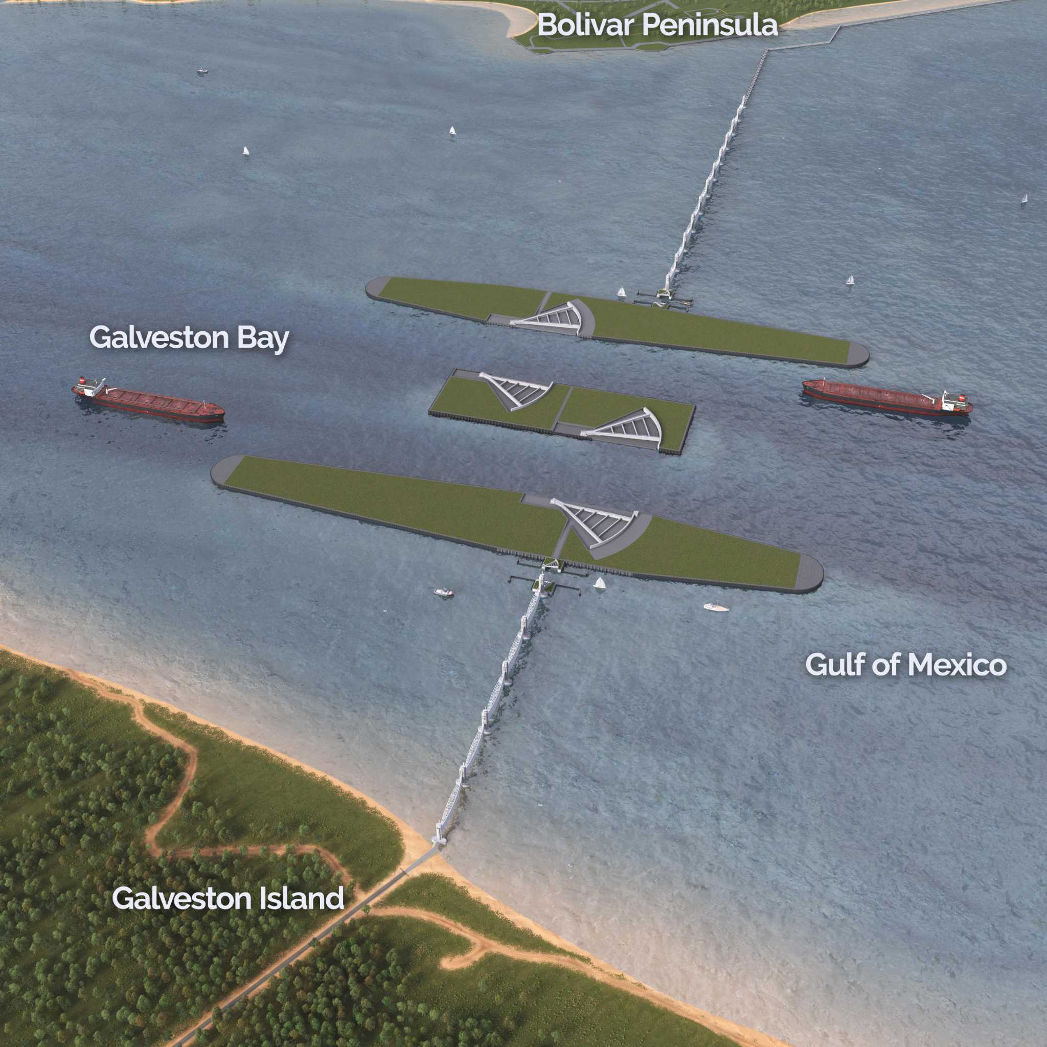 Revised ‘Ike Dike’ plan would cost $26.2B, include massive sea gates ...