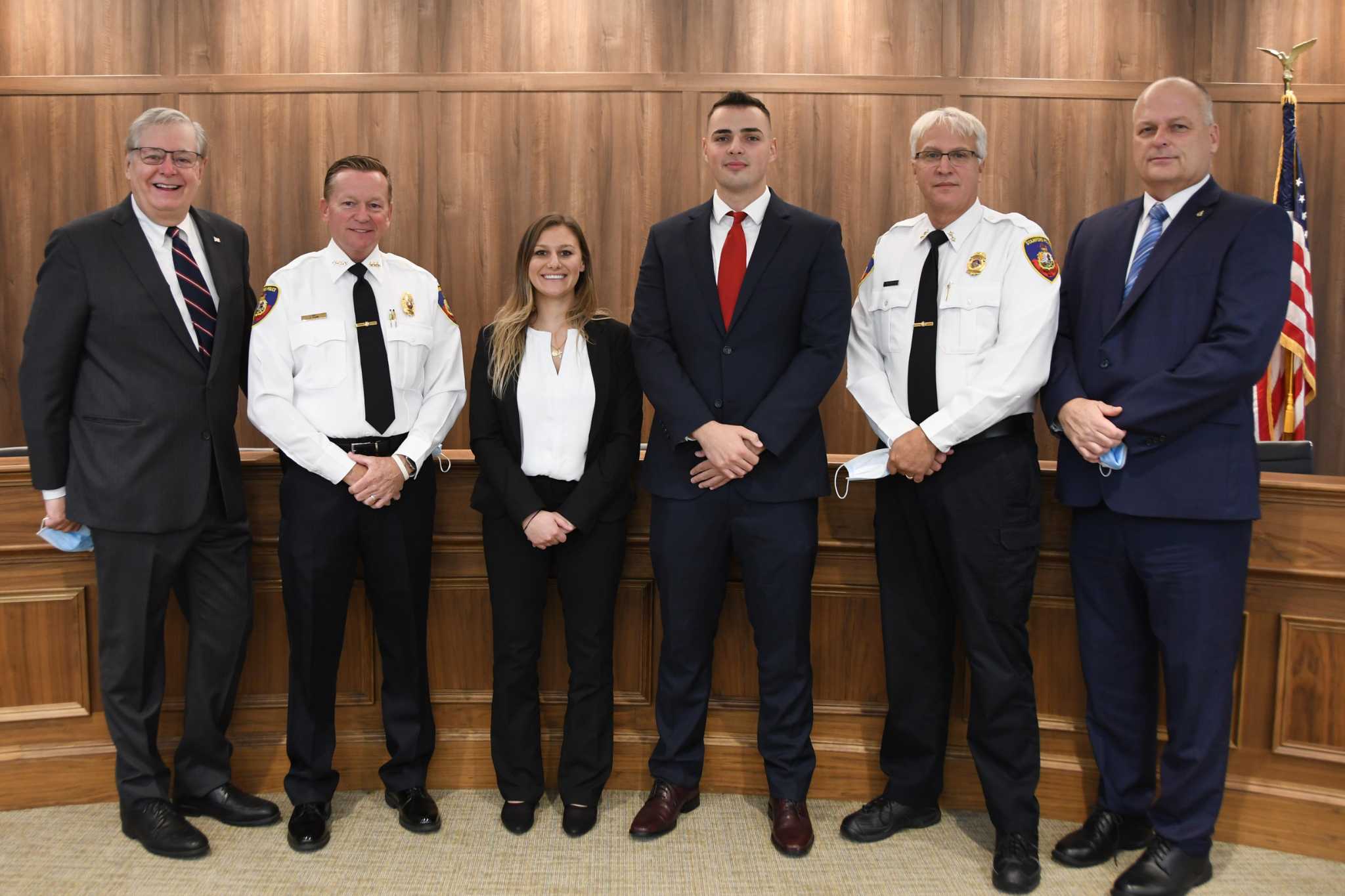 Different paths, same drives lead two new cadets to Stamford Police ...