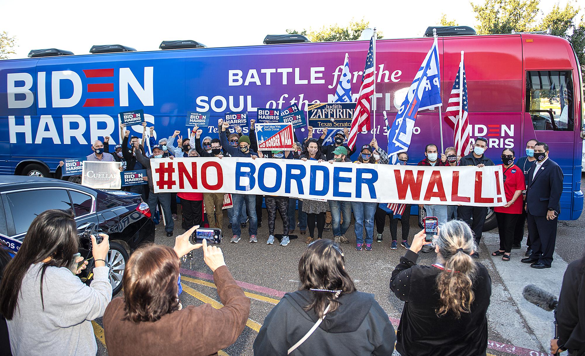 The Biden Bus stops in Laredo