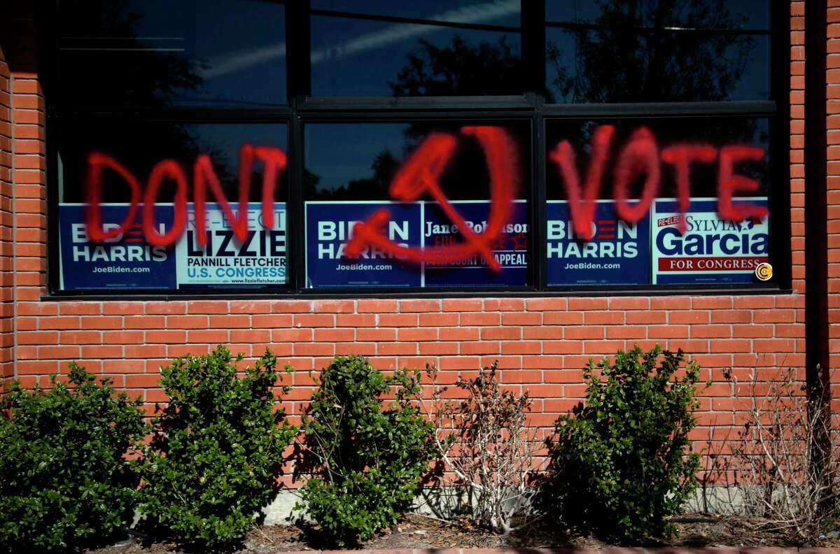 Harris County Democratic Party office vandalized overnight, party ...