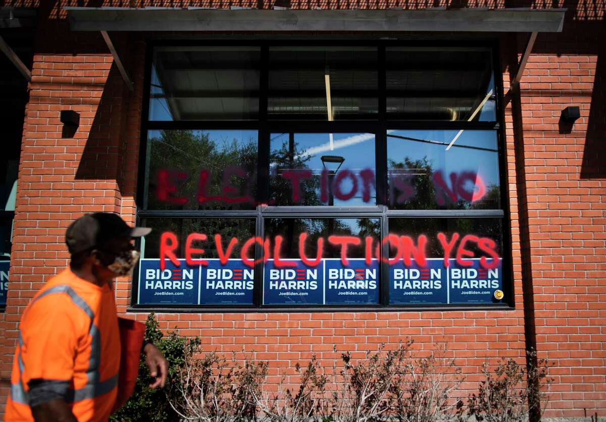 Harris County Democratic Party office vandalized overnight, party ...