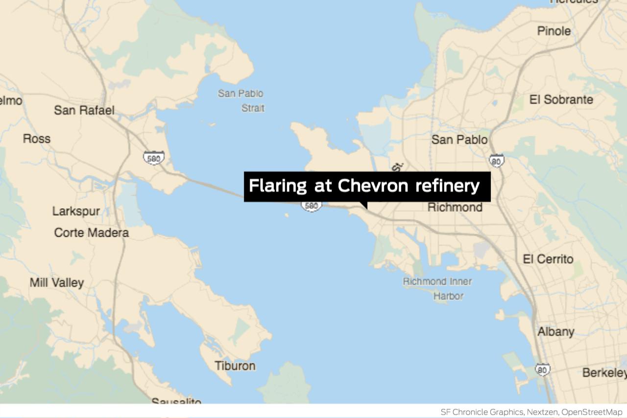Flaring at Chevron refinery prompts investigation