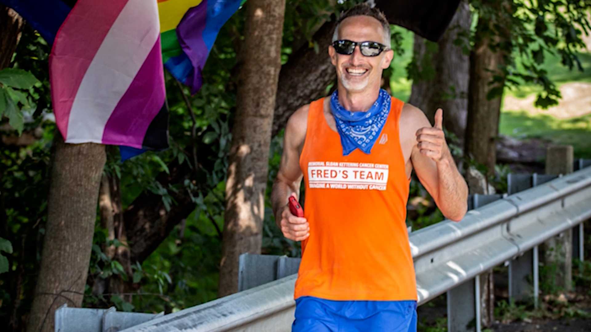 Man runs a solo marathon in honor of brother fighting for cure to rare ...