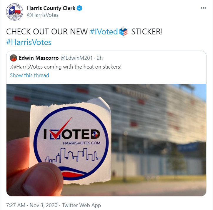 If you waited until Election Day to cast your vote, there's a cool new ...