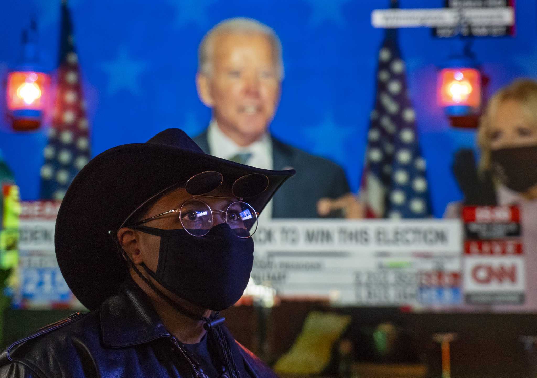 Election watch parties in Houston show cautious optimism on each side