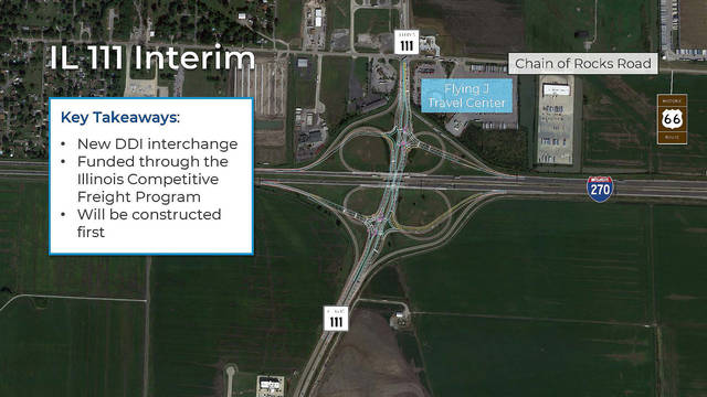 New Route 111 interchange will be first of its kind in Metro East