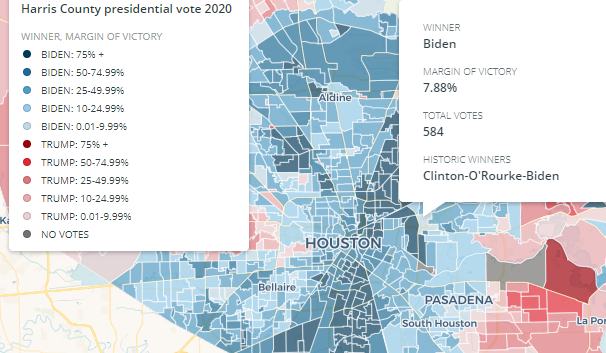 Who did your neighbors vote for? Harris County data shows what happened ...