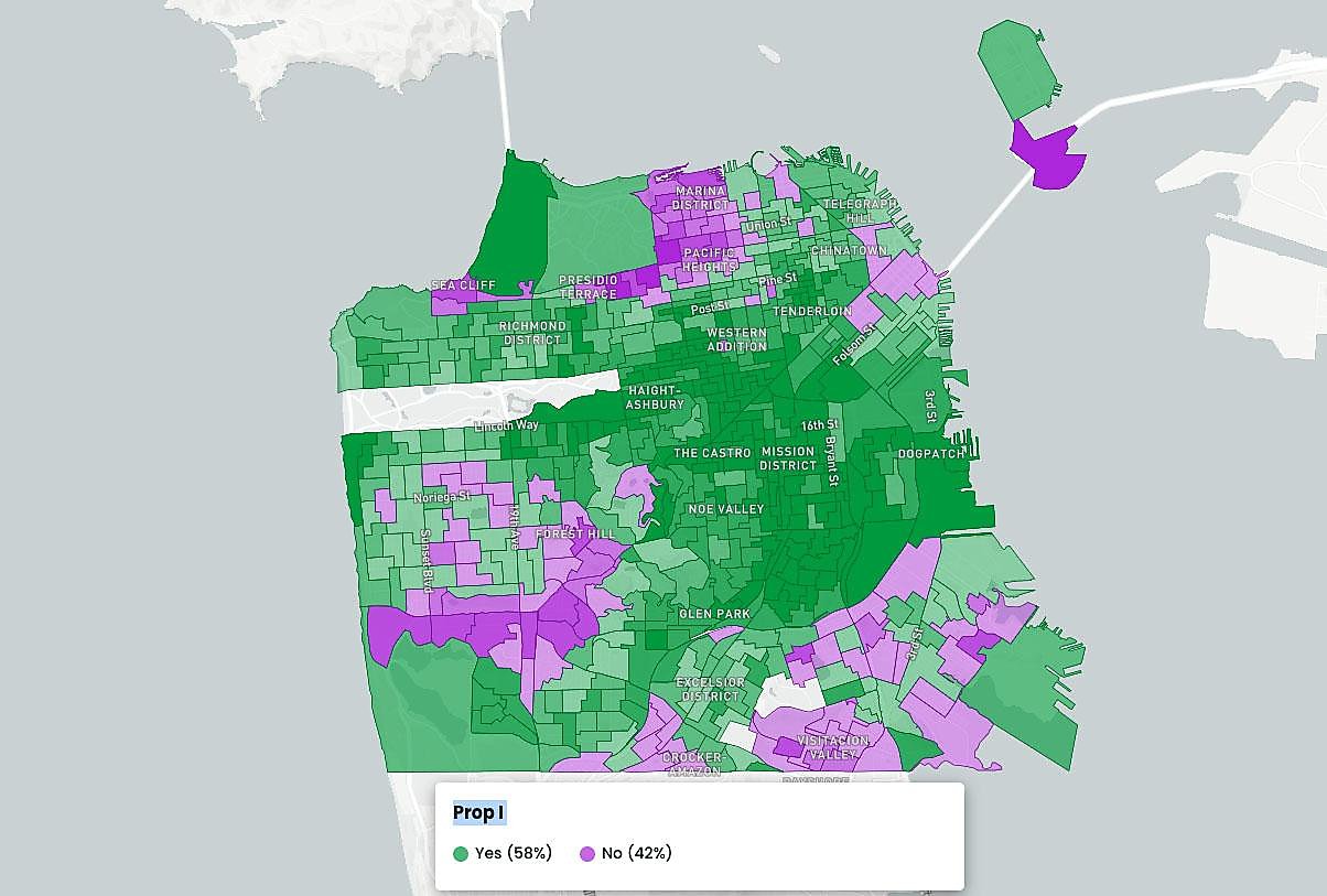 These maps show how San Francisco’s progressive voting varies by ...