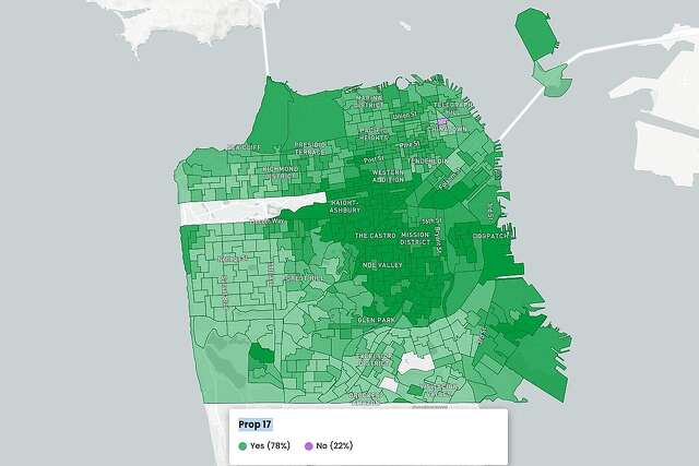 These maps show how San Francisco’s progressive voting varies by ...