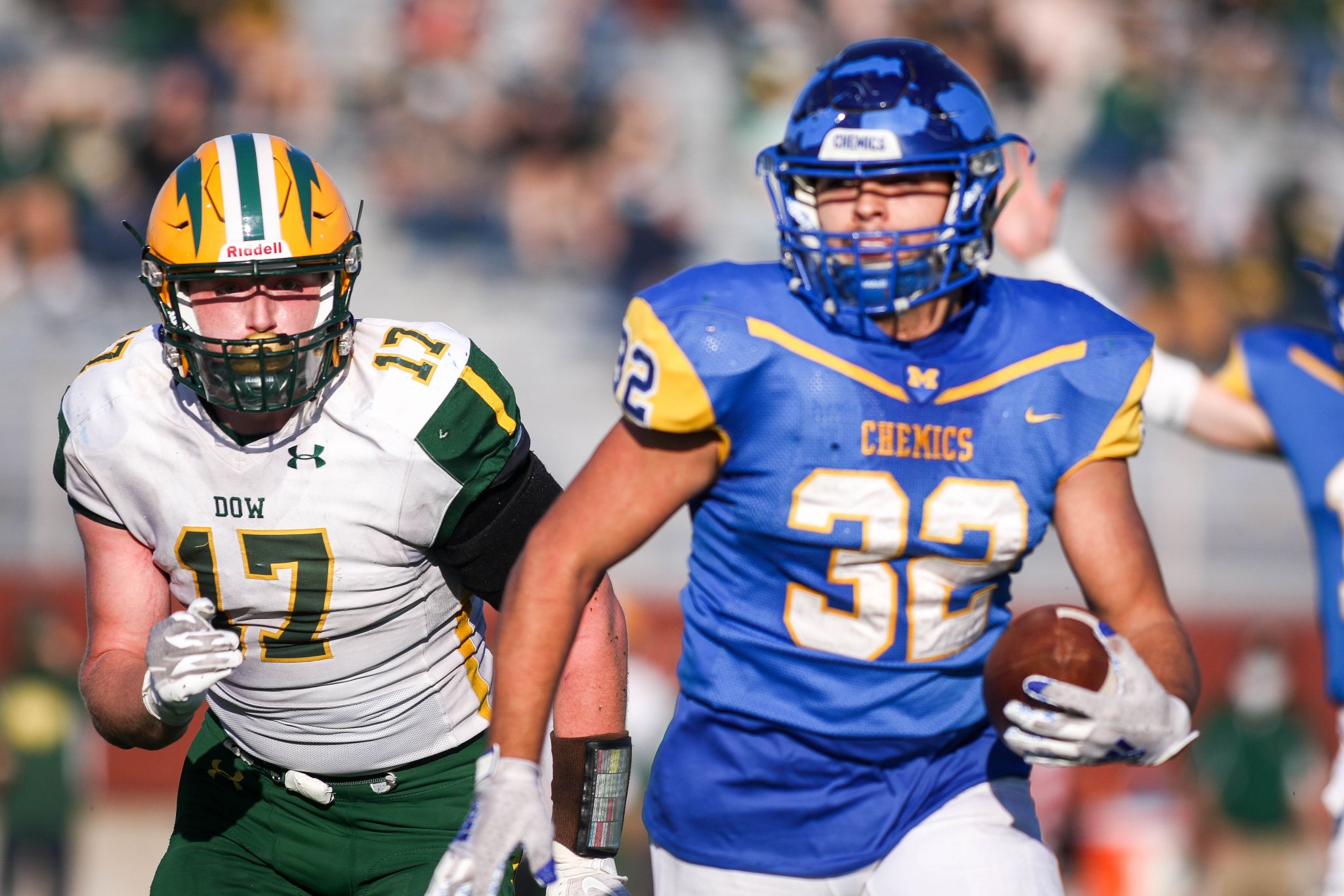 H. H. Dow High School vs. Midland High School football district final ...