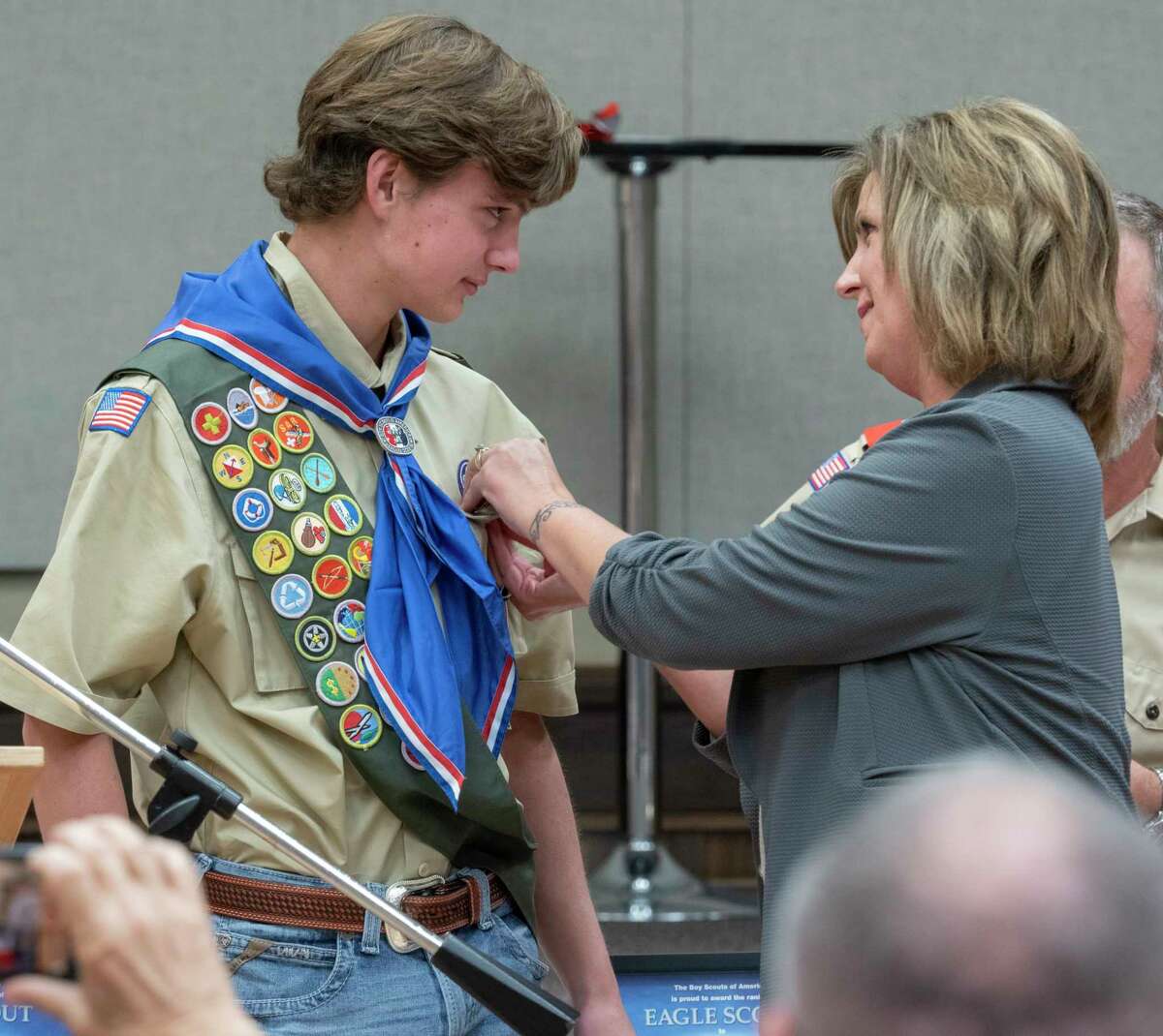 Boy Scout Troop 232 received their Eagle Scout pin