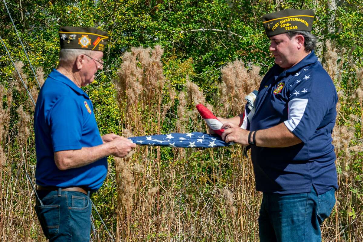 Photos: Orange VFW post retires flags